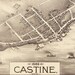 Castine, Maine in 1889 - Bird's Eye View Map, Aerial, Panorama, Vintage ...