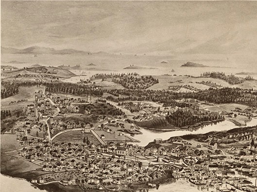Vinalhaven, Maine in 1893 - Bird's Eye View Map, Aerial, Panorama ...