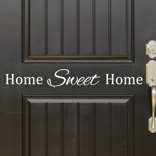Welcome Home Door Vinyl Decal Sticker Wall Family Kids - Etsy