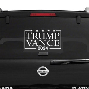 Trump Vance 2024 Decal Bumper Sticker Trump Political Bumper Sticker Vp ...