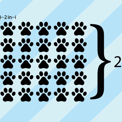 Paw Decal Stickers Vinyl Die Cut Wall Car Window Cute Pet | Etsy