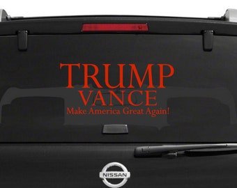 Trump Vance 2024 Decal Bumper Sticker Trump Political Bumper Sticker Vp ...