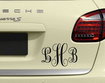 Laurel Monogram Bumper Sticker FREE SHIPPING Family Name | Etsy