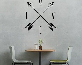 Arrow Compass Decal Wall Vinyl Sticker Family Kids Room | Etsy