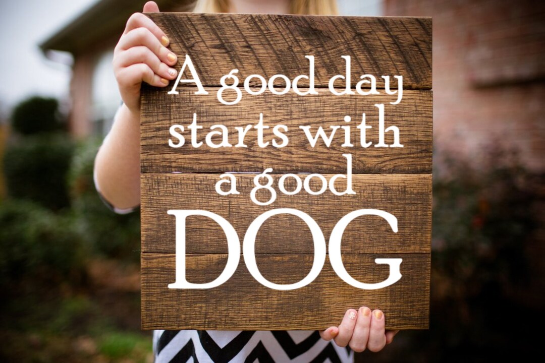 A Good Day Starts With a Good Dog Decal Wall Vinyl Sticker - Etsy
