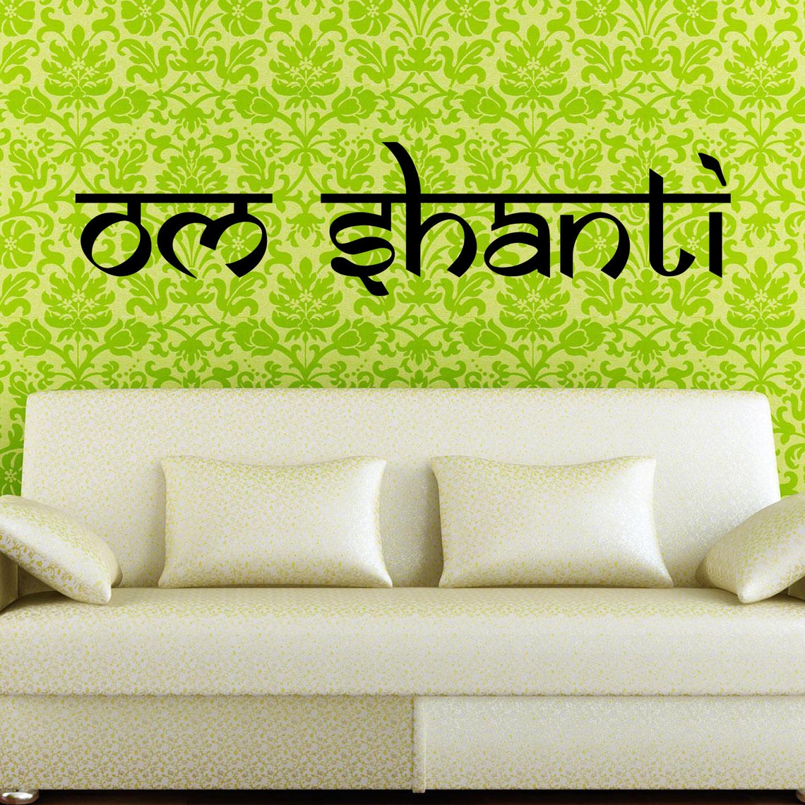 Om Shanti Decal Wall Vinyl Sticker Family Kids Room Mural | Etsy