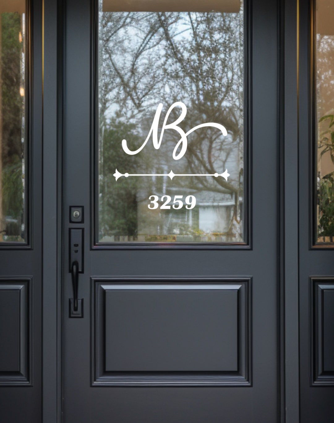 Front Door Custom Decal for Home or Business Personalized Initial ...