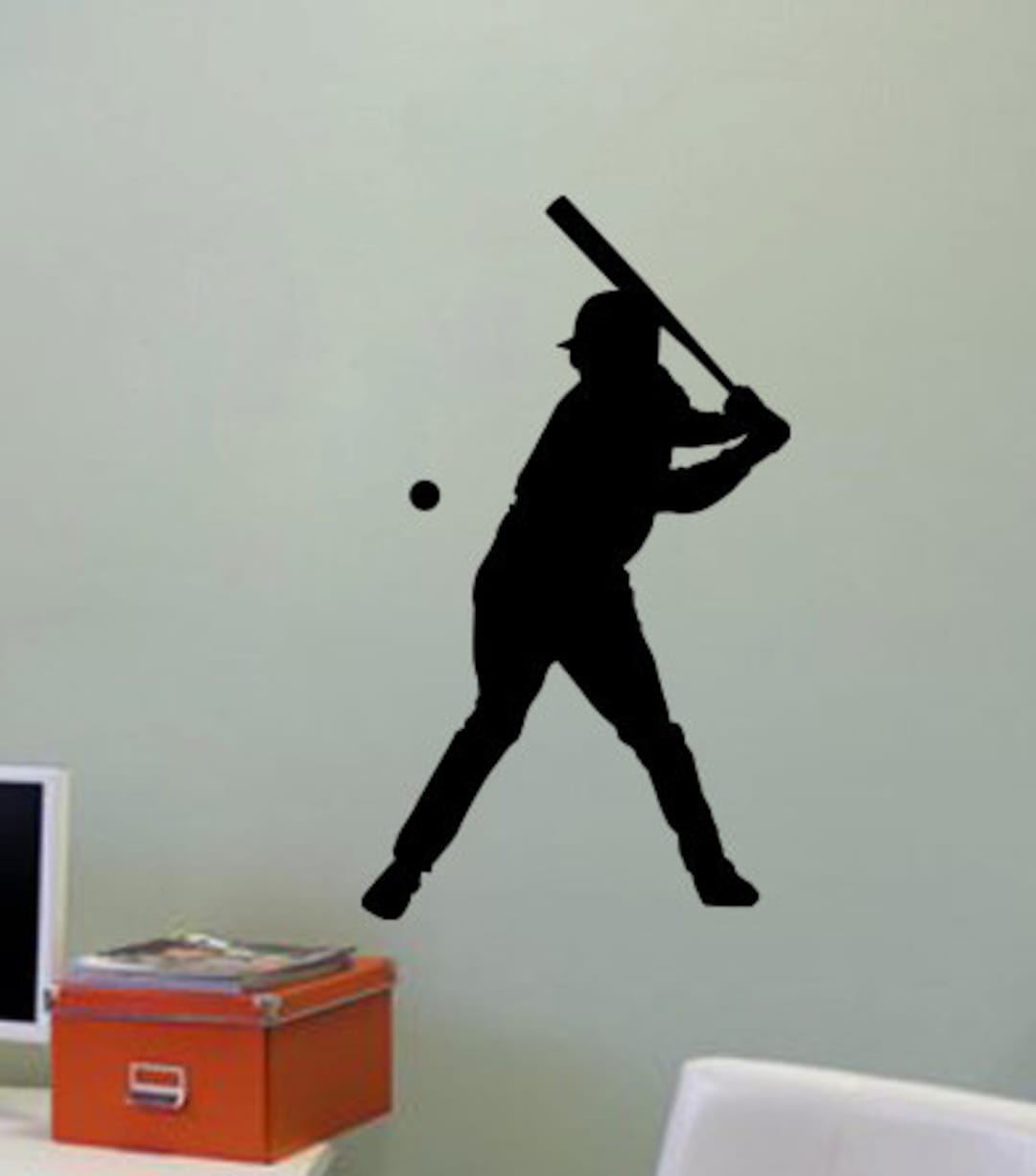 Baseball Player Wall Decal Large Wall Vinyl Sticker Family Kidsroom ...