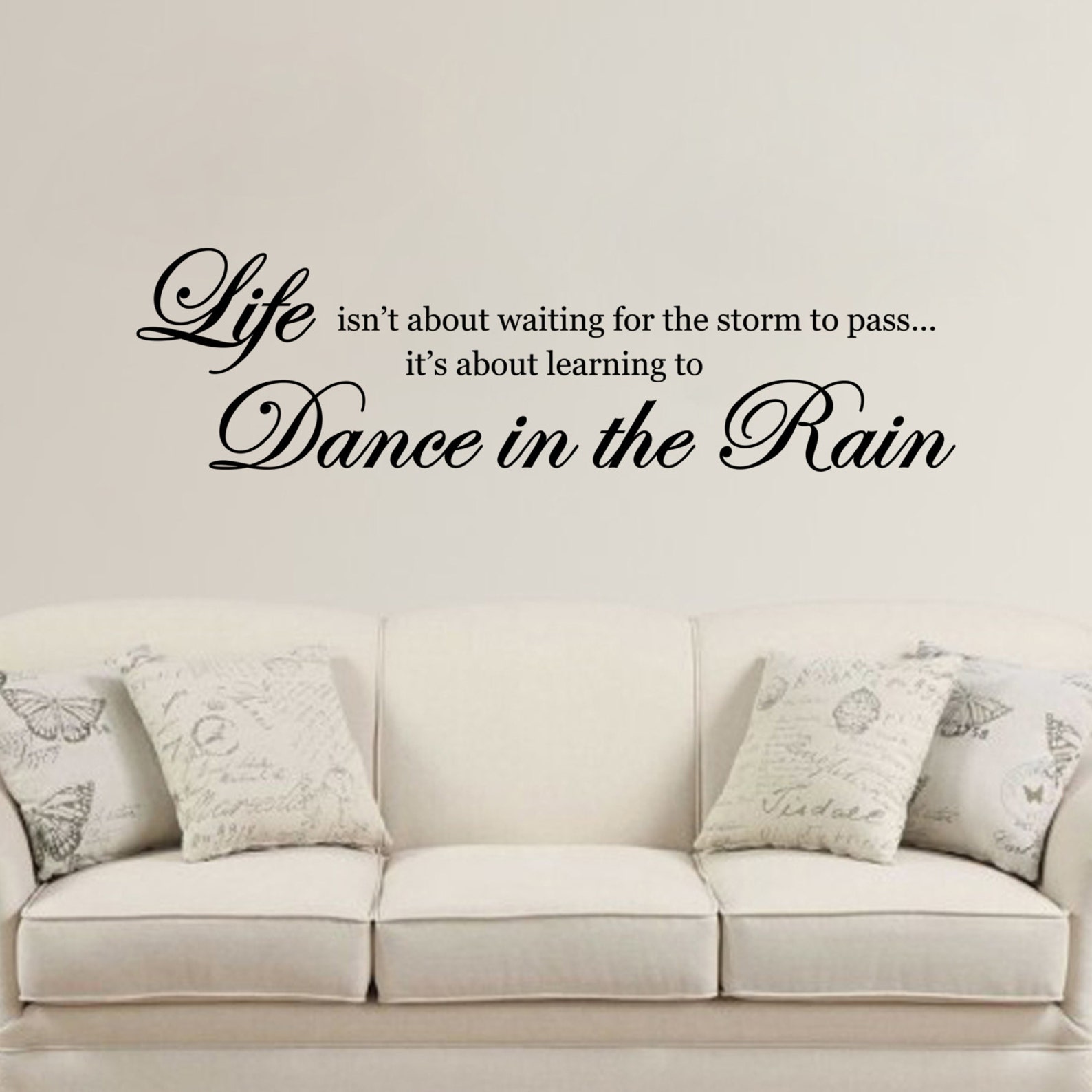 Dance in the Rain Decal Wall Vinyl Sticker Family Kids Room | Etsy
