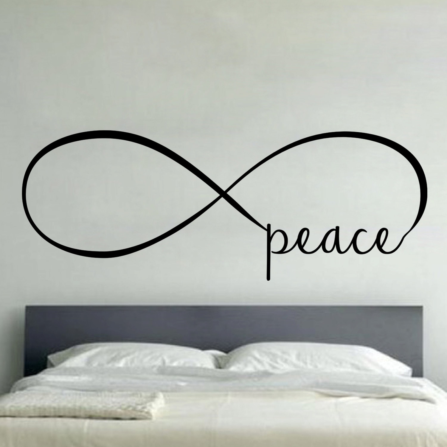 Infinity Peace Decal Wall Vinyl Sticker Family Kids Room Mural ...