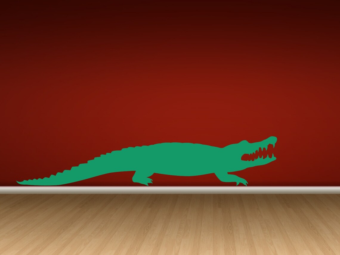 Alligator Crocodile Decal Wall Vinyl Sticker Kids Room Swamp Crocodile ...
