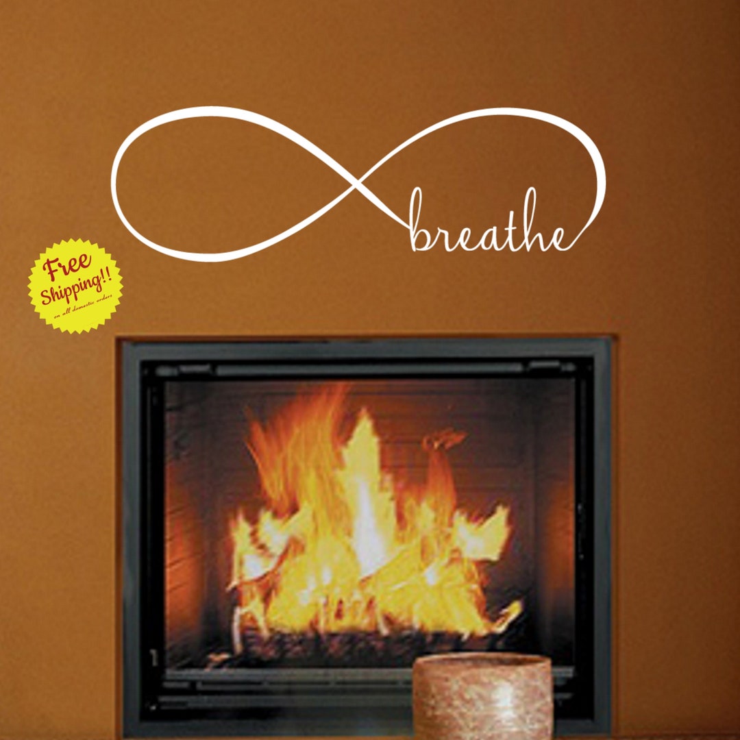 Infinity Breathe Decal Breathe Infinity Sticker Motivational Wall Decal ...