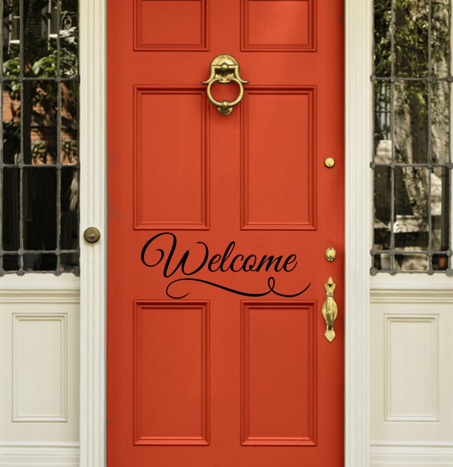 Welcome Decal Vinyl Door Sticker Wall Family Kids Welcome | Etsy