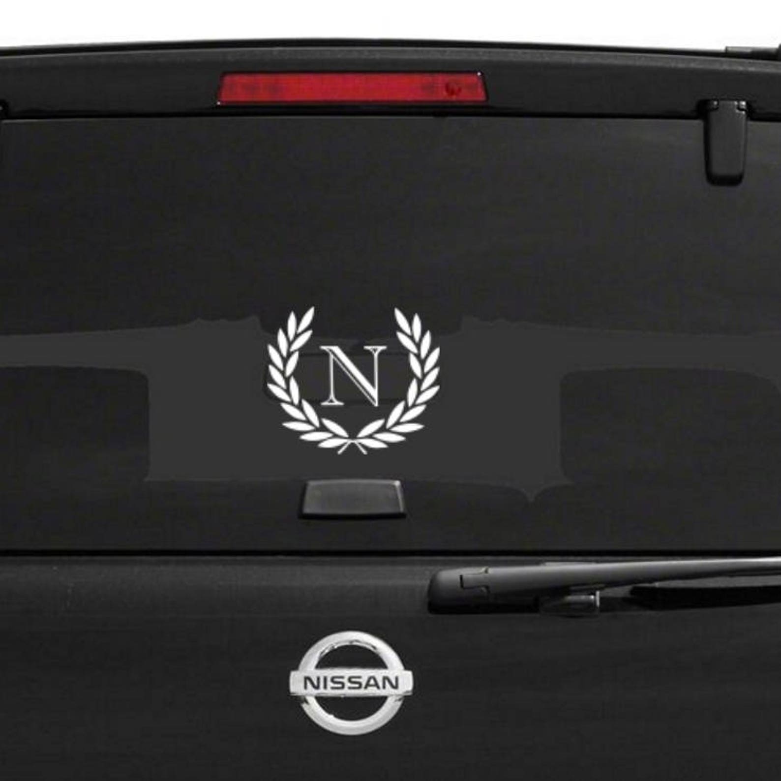 Laurel Monogram Bumper Sticker FREE SHIPPING Family Name - Etsy