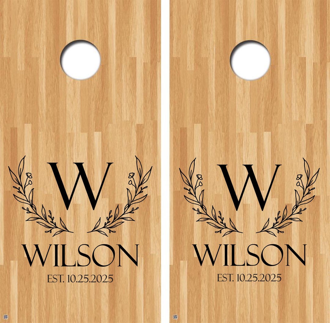 Custom Cornhole Decal Wedding Decals Set of 2 Vinyl Decals FREE ...