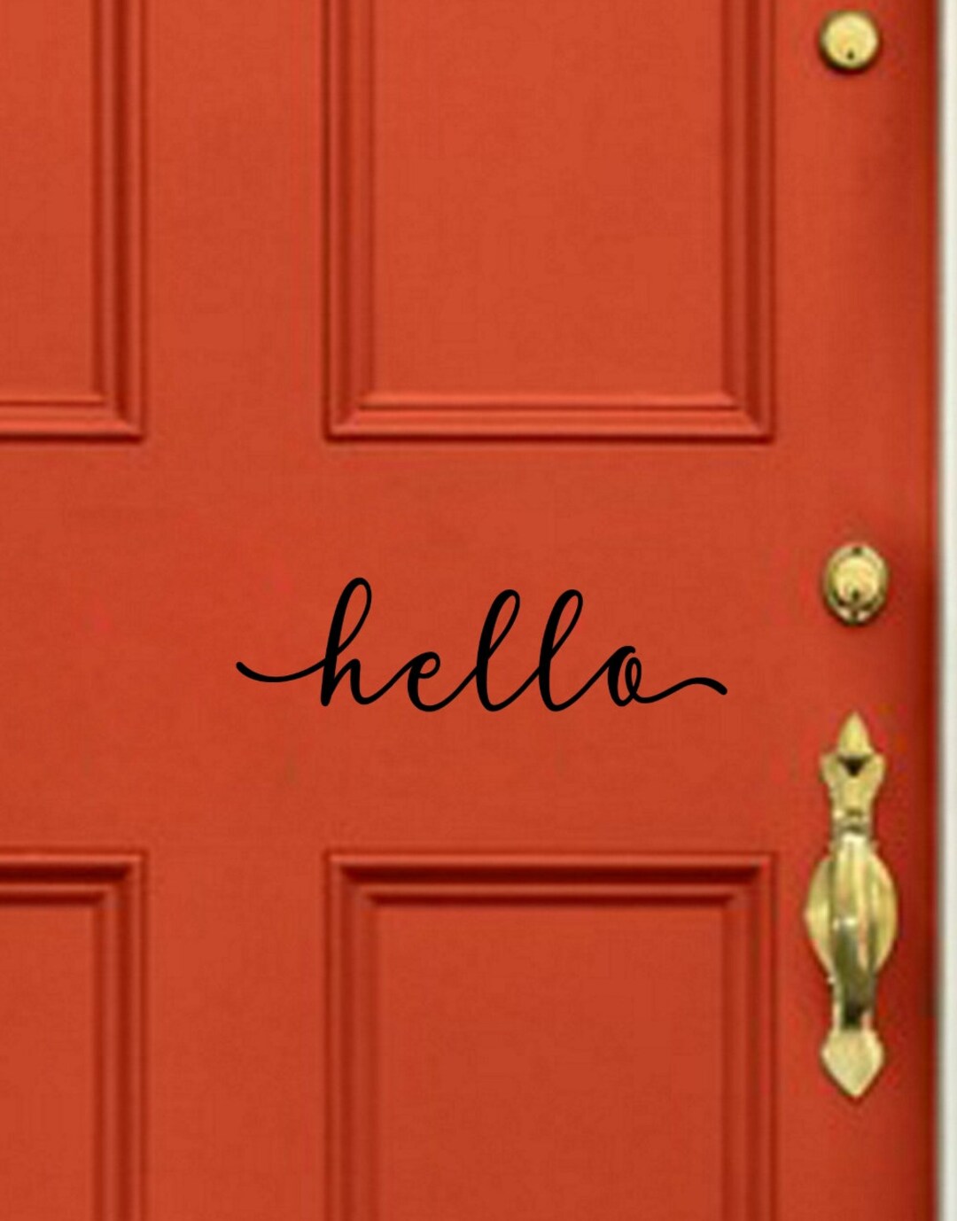Hello Door Vinyl Decal Sticker FREE SHIPPING Kids Welcome Home Door ...