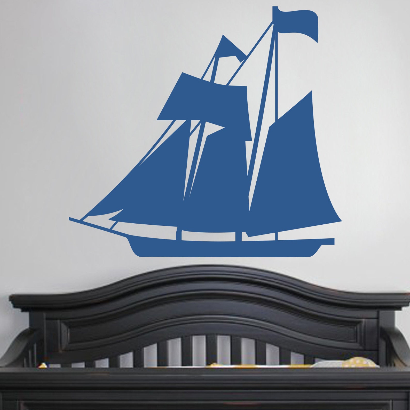 Sail Boat Decal Wall Vinyl Sticker Family Kids Room Nautical - Etsy