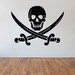 Jolly Roger Decal Wall Vinyl Sticker Family Kids Room - Etsy