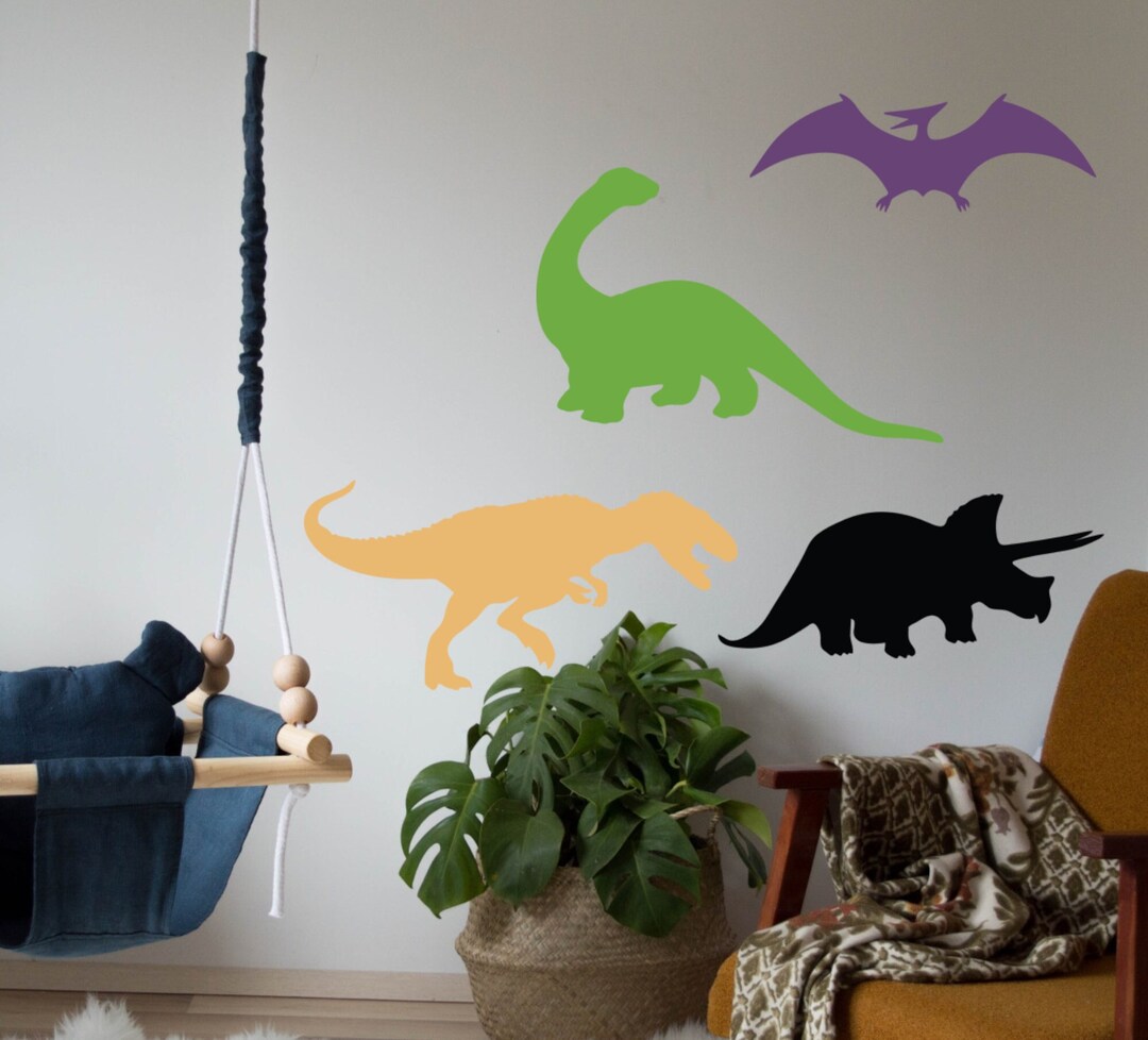 Dinosaur Pack Decals Wall Vinyl Sticker Playroom Kids Room Dinosaur ...