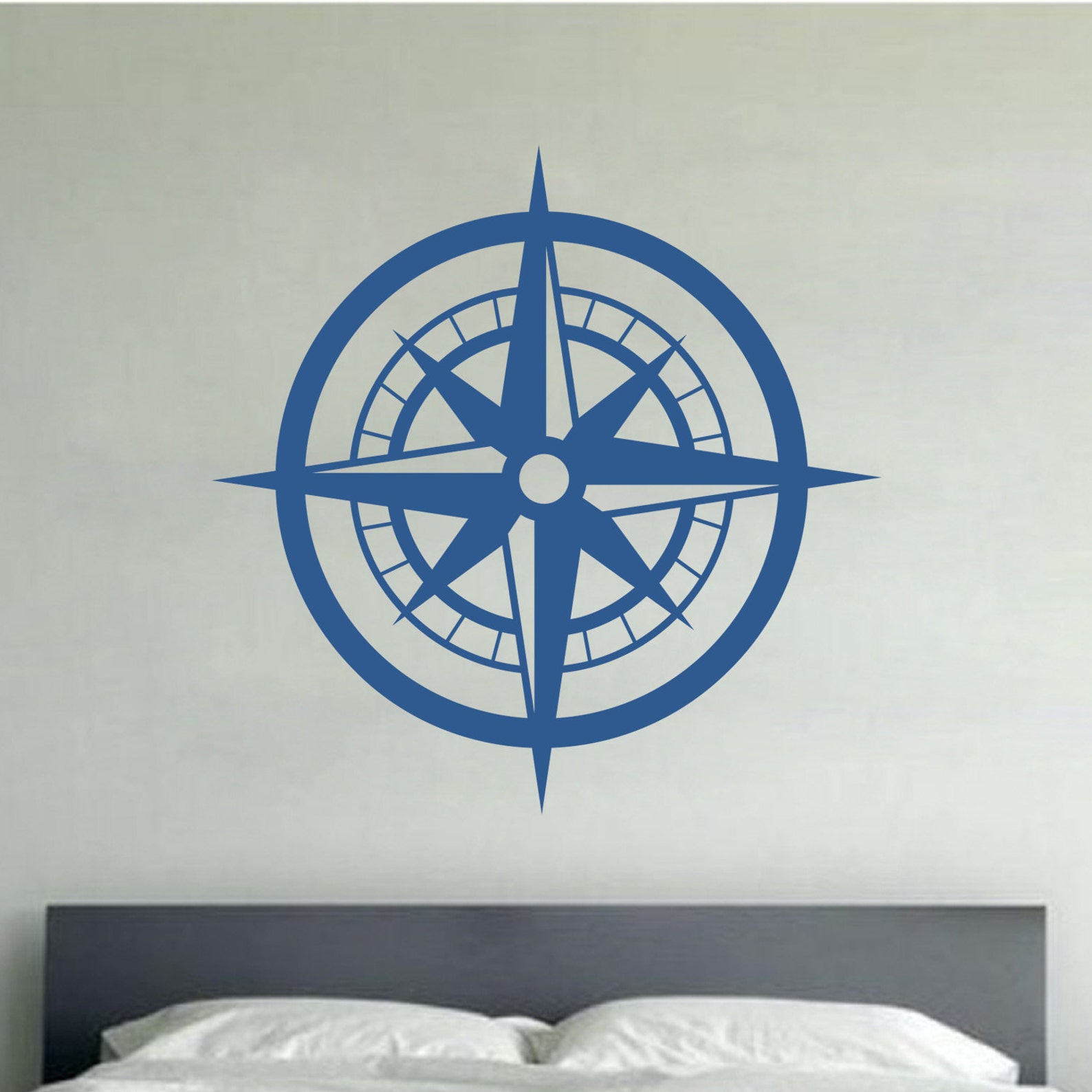 Nautical Compass Decal Wall Vinyl Sticker Family Kids Room - Etsy