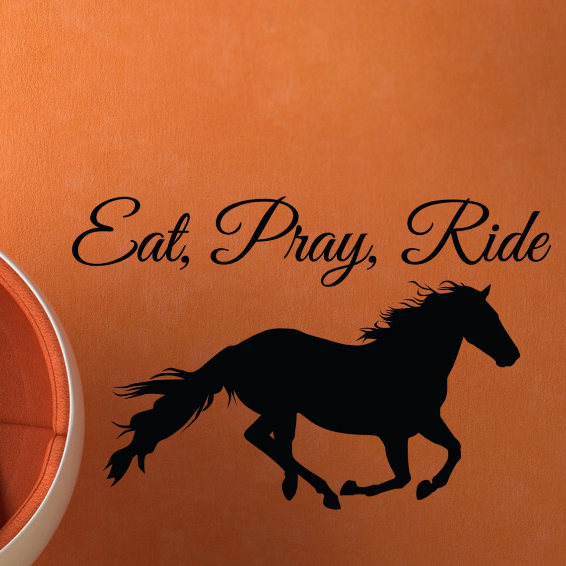Eat Pray Ride Decal Wall Vinyl Sticker Kids Room Mural | Etsy