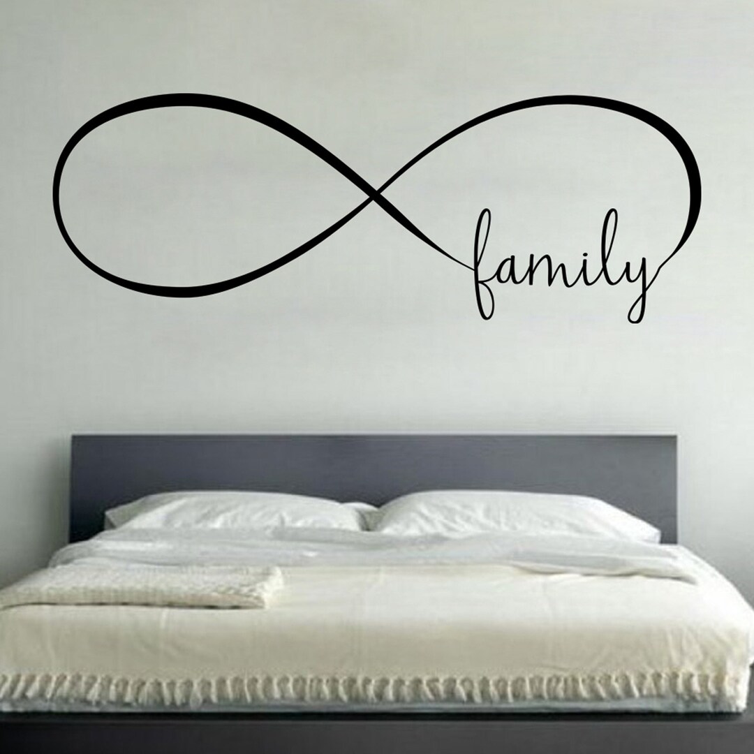Infinity Family Decal Wall Vinyl Sticker Family Kidsroom - Etsy