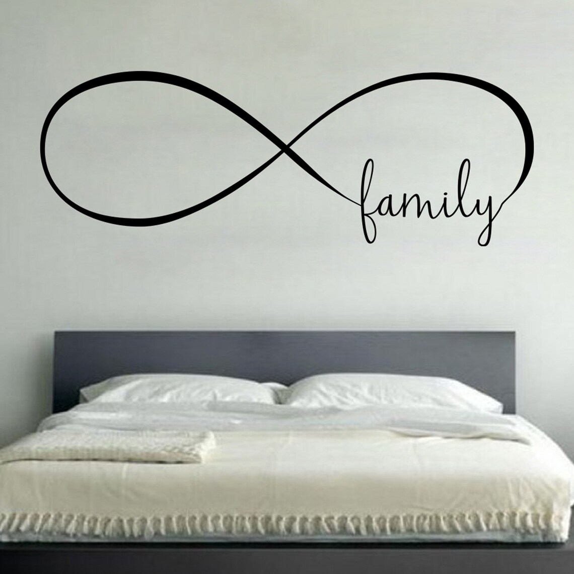Infinity Family Decal Wall Vinyl Sticker Family Kidsroom | Etsy