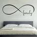Infinity Family Decal Wall Vinyl Sticker Family Kidsroom | Etsy