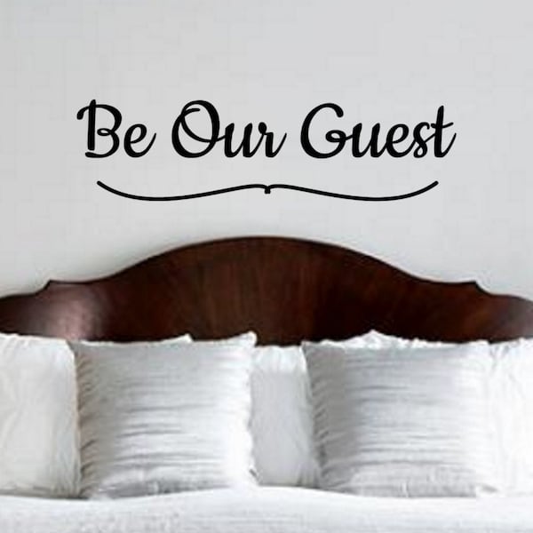 Be Our Guest Decal - Etsy