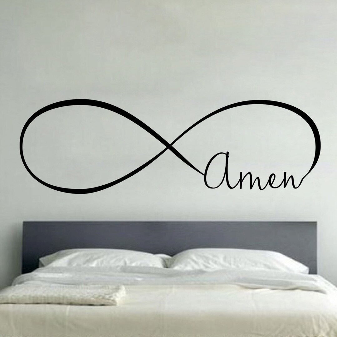 Infinity Amen Decal Wall Vinyl Sticker Family Kids Room Mural ...