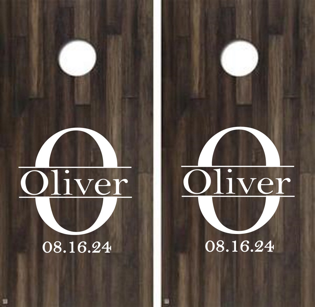 Custom Cornhole Decal Wedding Decals Set of 2 Vinyl Decals FREE ...