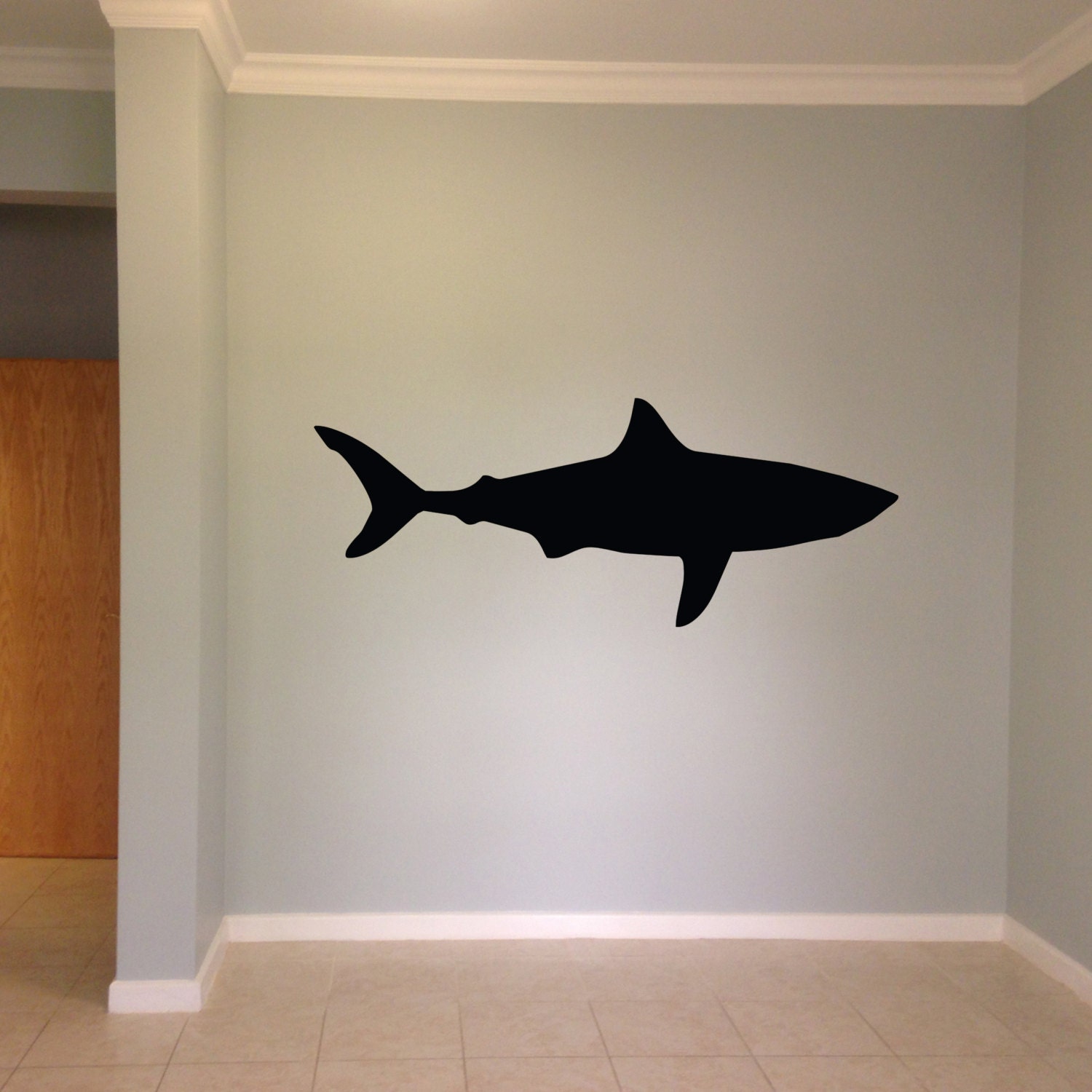 Shark Decal - Wall Vinyl Sticker Family Kids Room Seaworld Ocean Sea ...