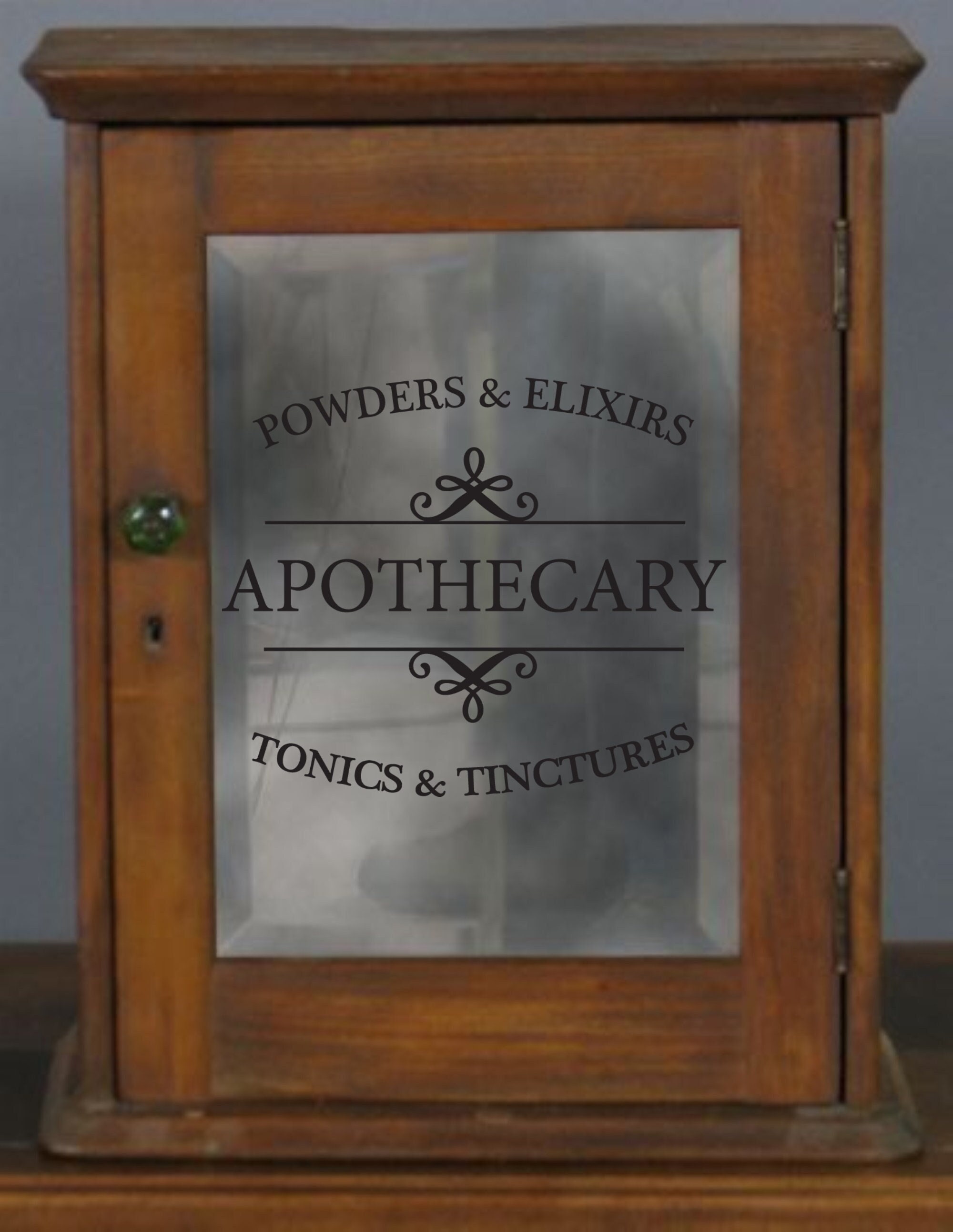 Medicine Cabinet Decal - Etsy