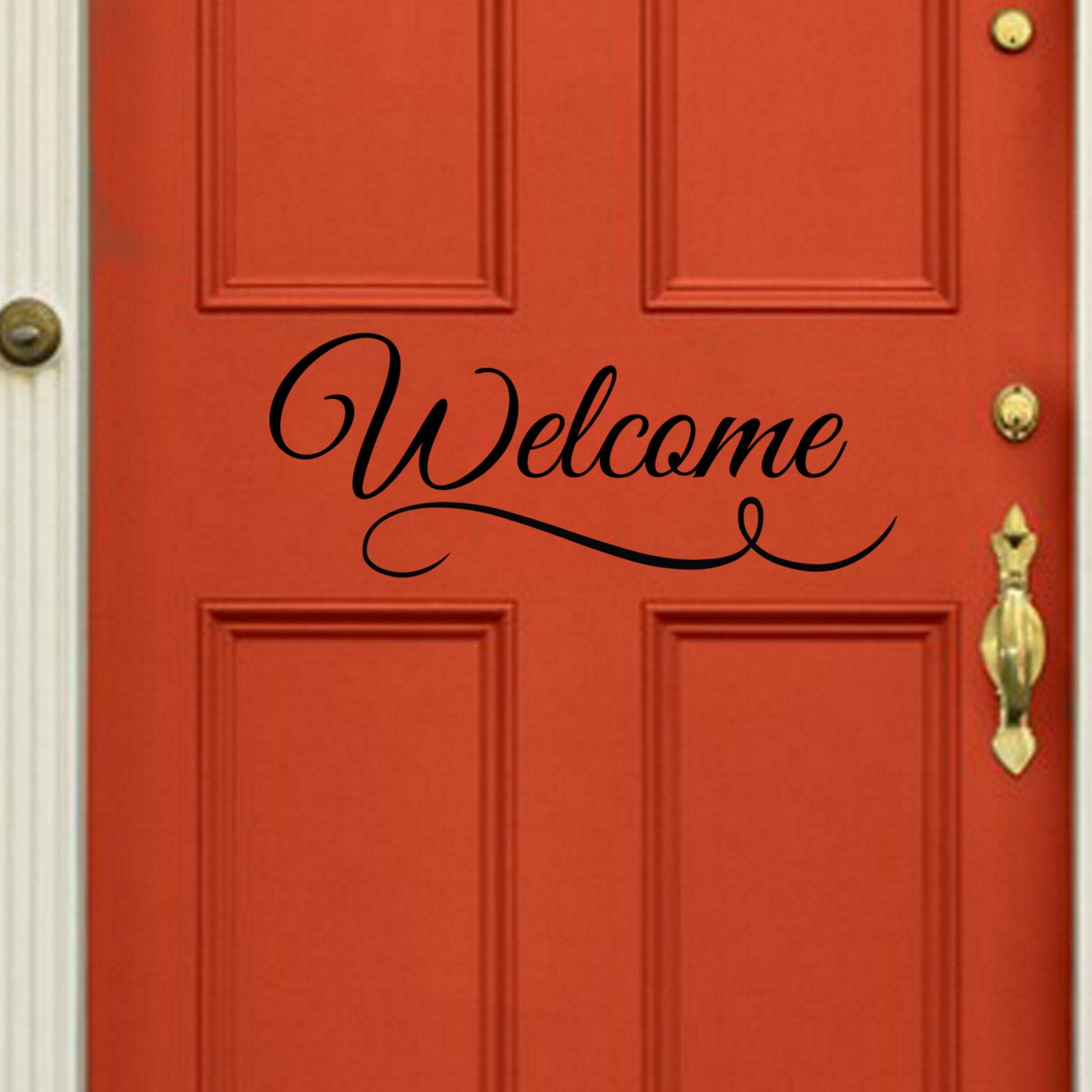 Welcome Decal Vinyl Door Sticker Wall Family Kids Welcome | Etsy