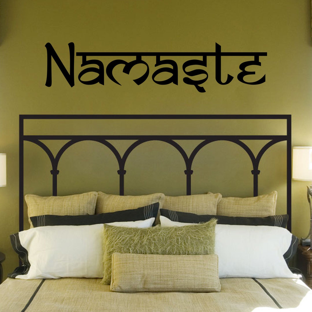 Namaste Decal Wall Vinyl Sticker Family Kidsroom Decal Symbol Yoga ...