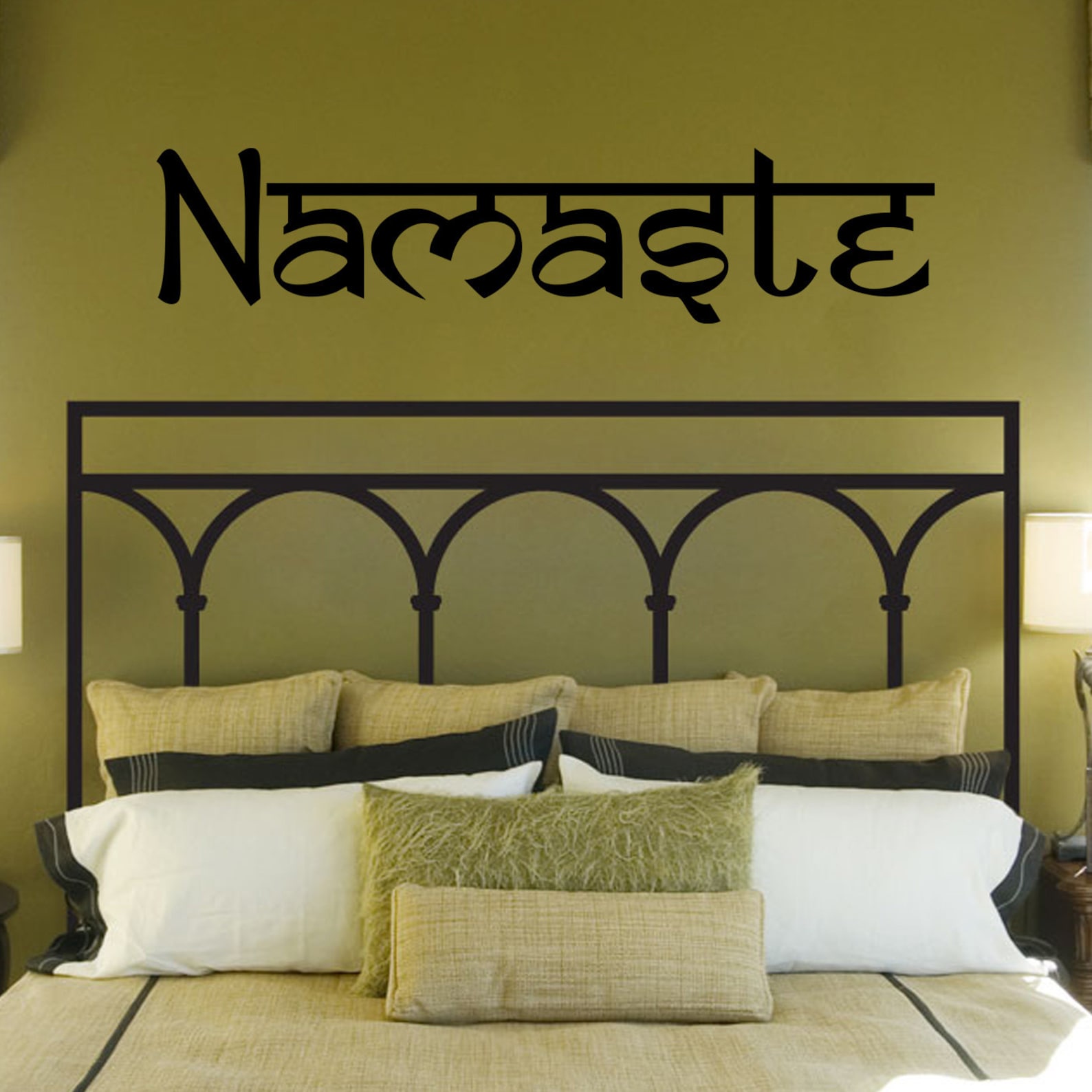 Namaste Decal Wall Vinyl Sticker Family Kidsroom Decal Symbol Yoga ...