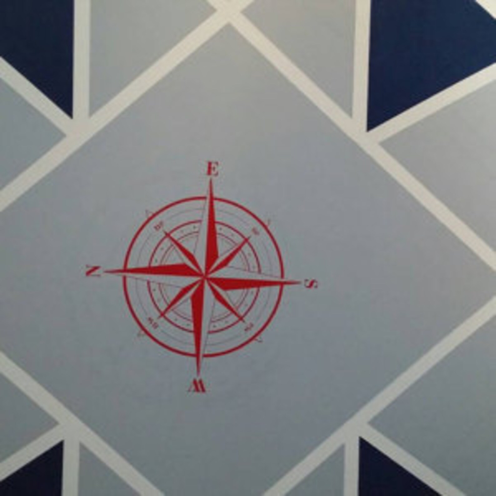 Compass Rose Decal Wall Vinyl Sticker Family Kids Room Mural | Etsy