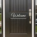 Welcome Door Decal Vinyl Sticker Welcome Door Decal Sticker Entryway ...