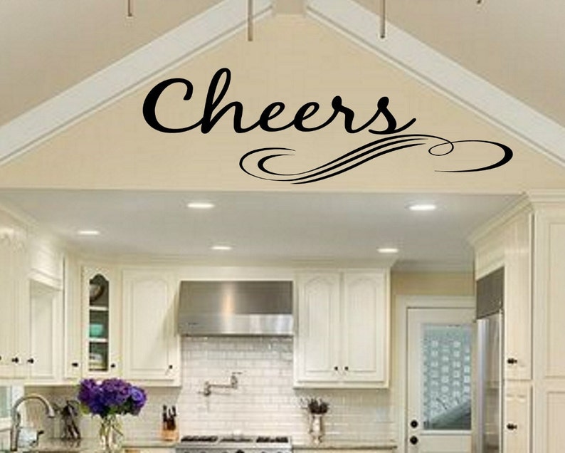 Cheers Decal Wall Vinyl Sticker Kitchen Mural Decor Dining | Etsy
