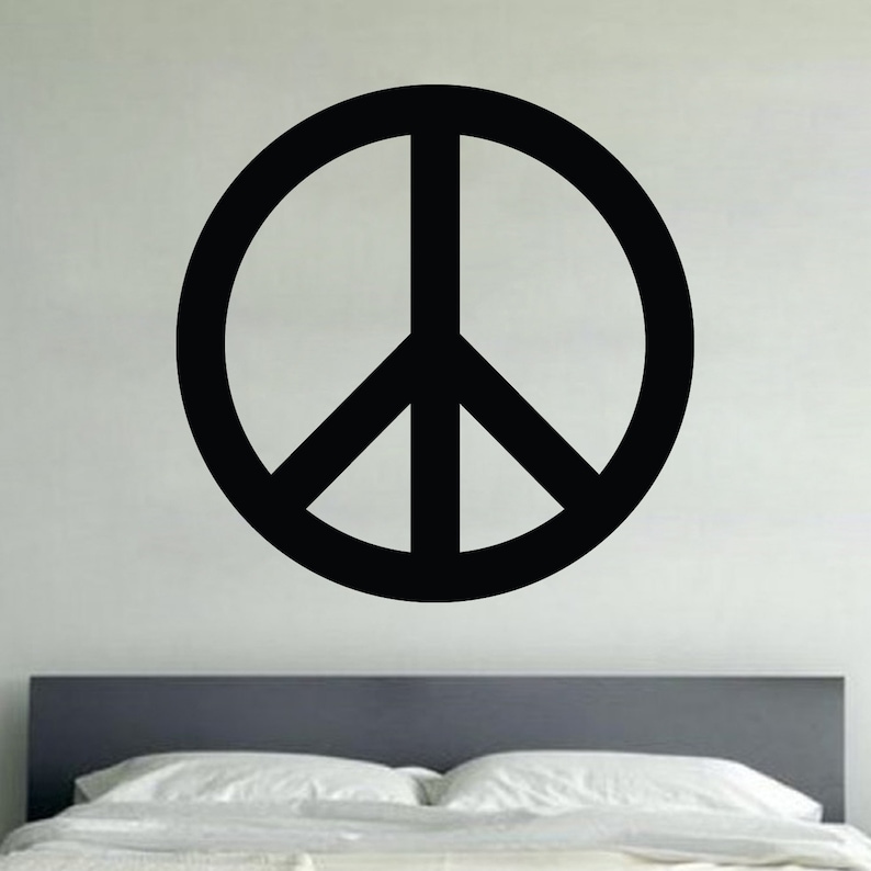 Peace Sign Decal Wall Vinyl Sticker Family Kids Room Mural - Etsy