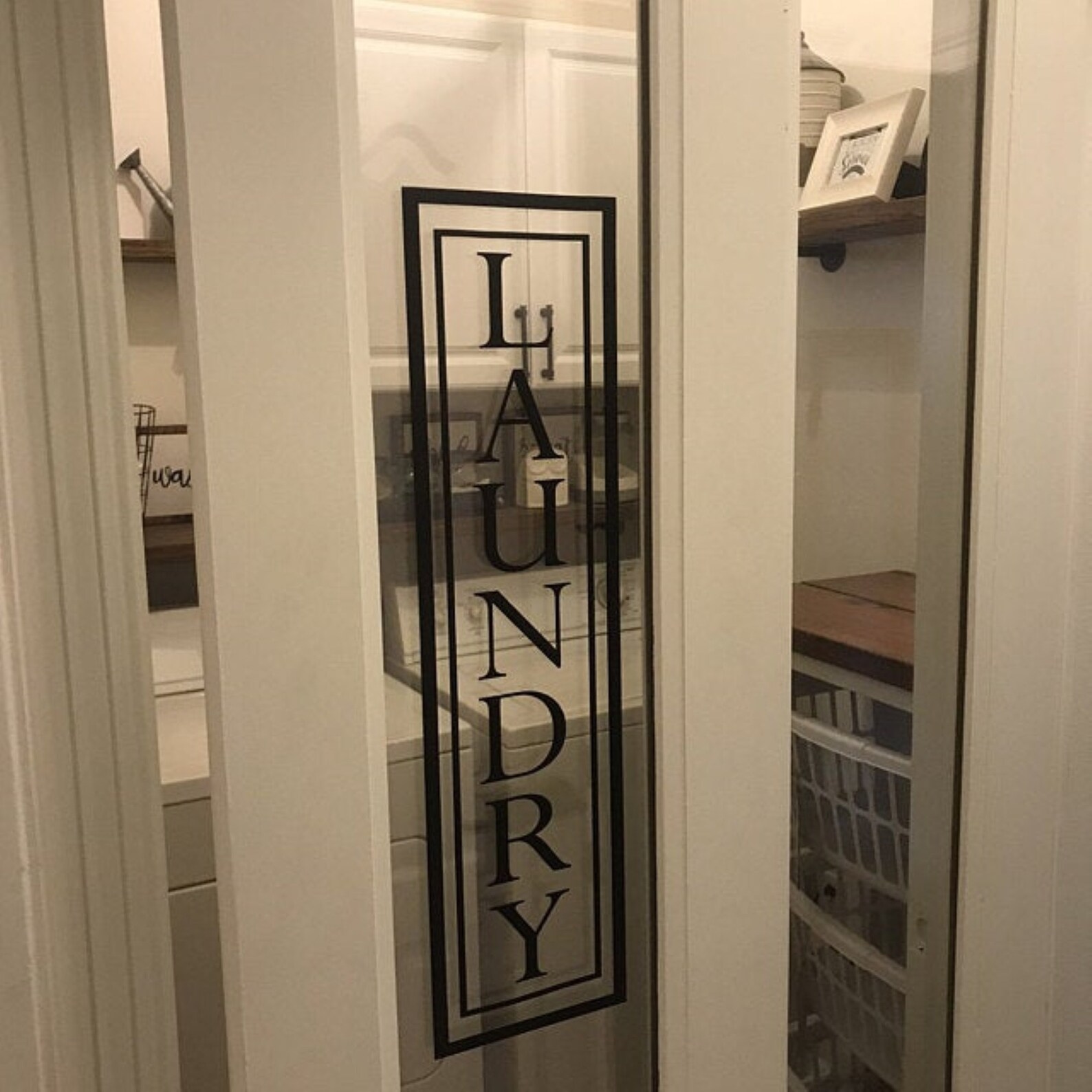 Laundry Square Vertical Decal Vinyl Sticker Kitchen Decor | Etsy