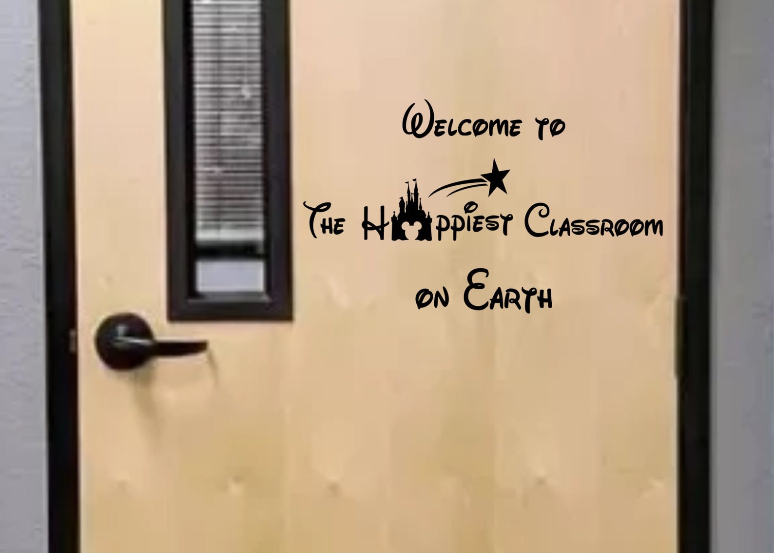 Welcome to the Happiest Classroom on Earth Decal Disney Theme Classroom ...