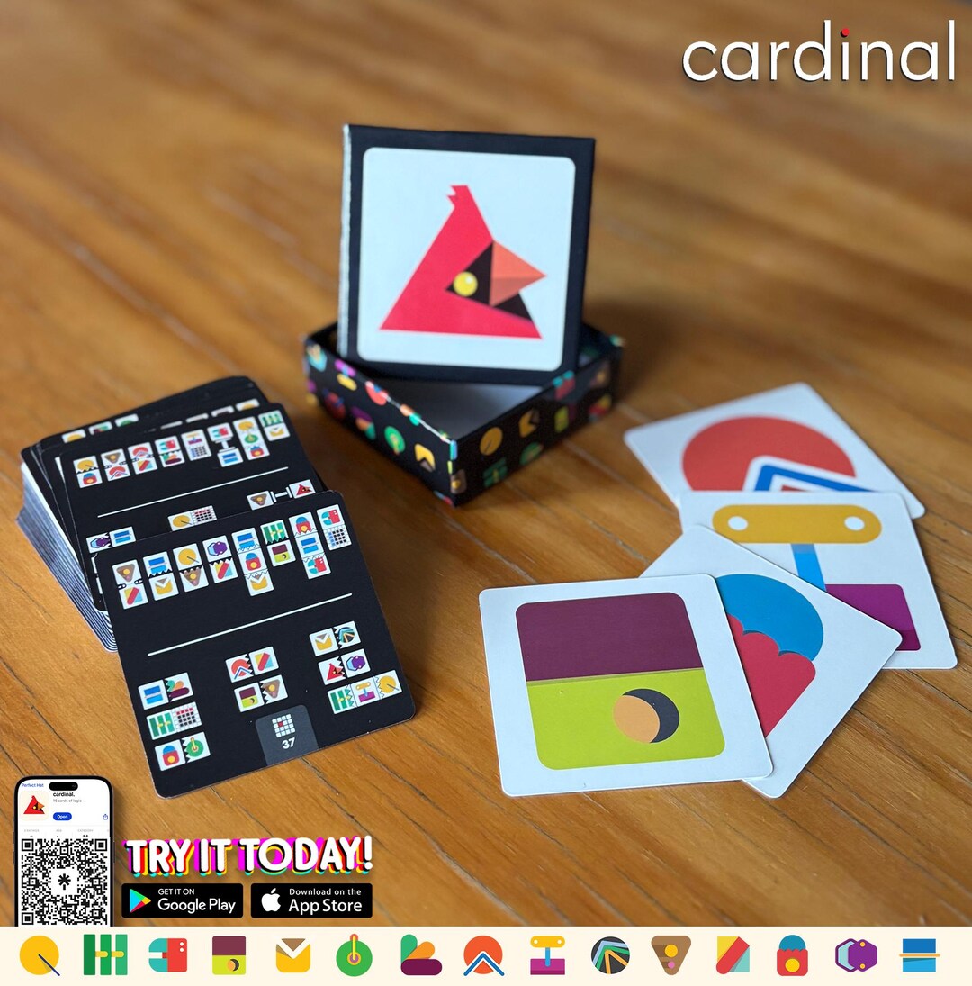Cardinal Logic Puzzle Card Game (print&play) - Etsy