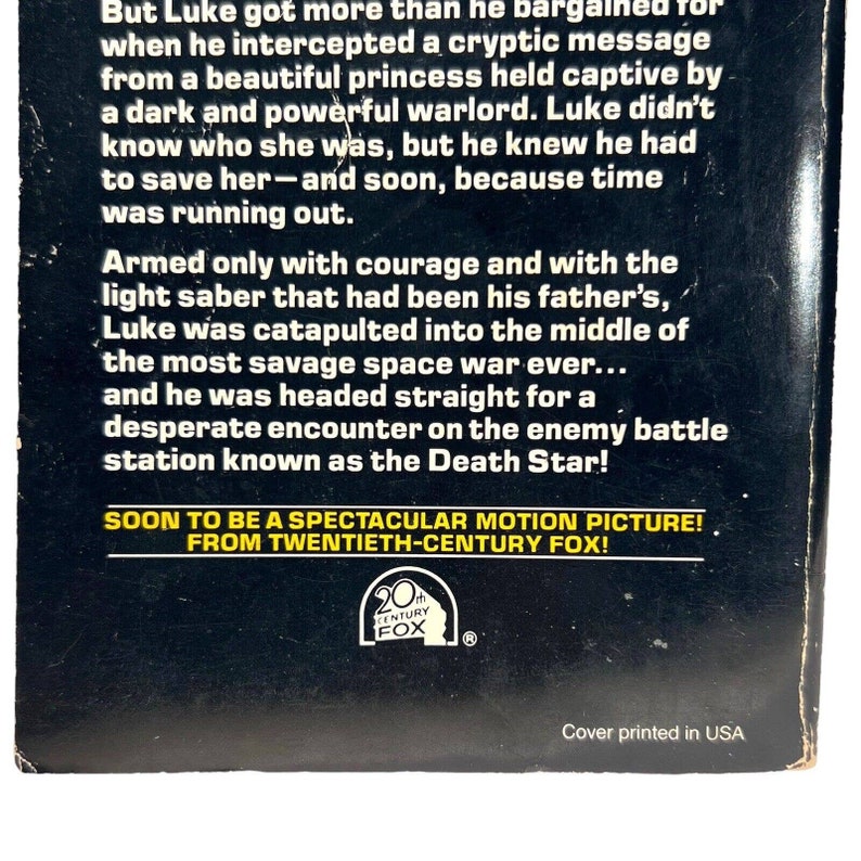 Star Wars 1976 First Edition, George Lucas, Ballantine Books, Rare ...