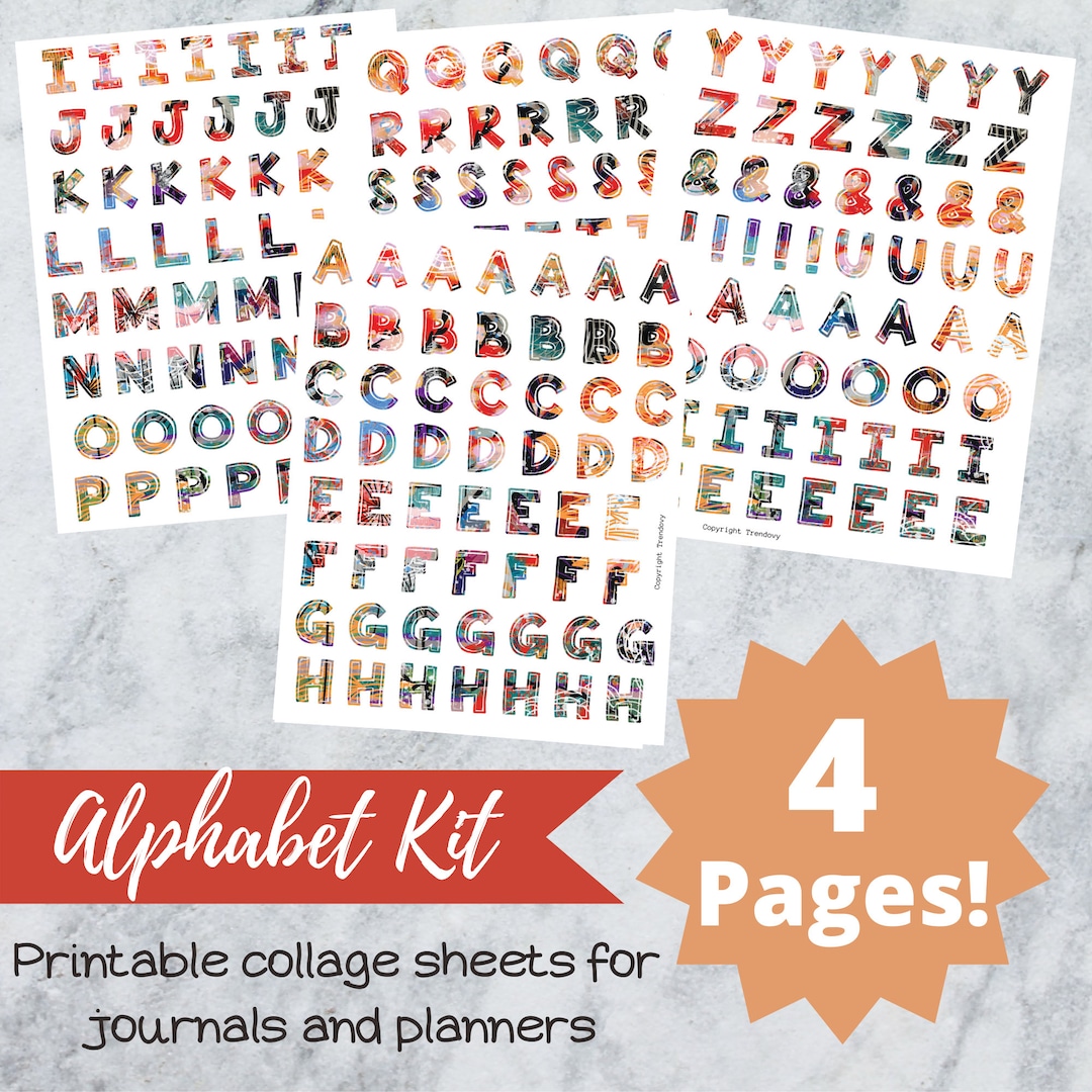 Alphabet Journal Printable Journal Printable Alphabet Printable Journal ...
