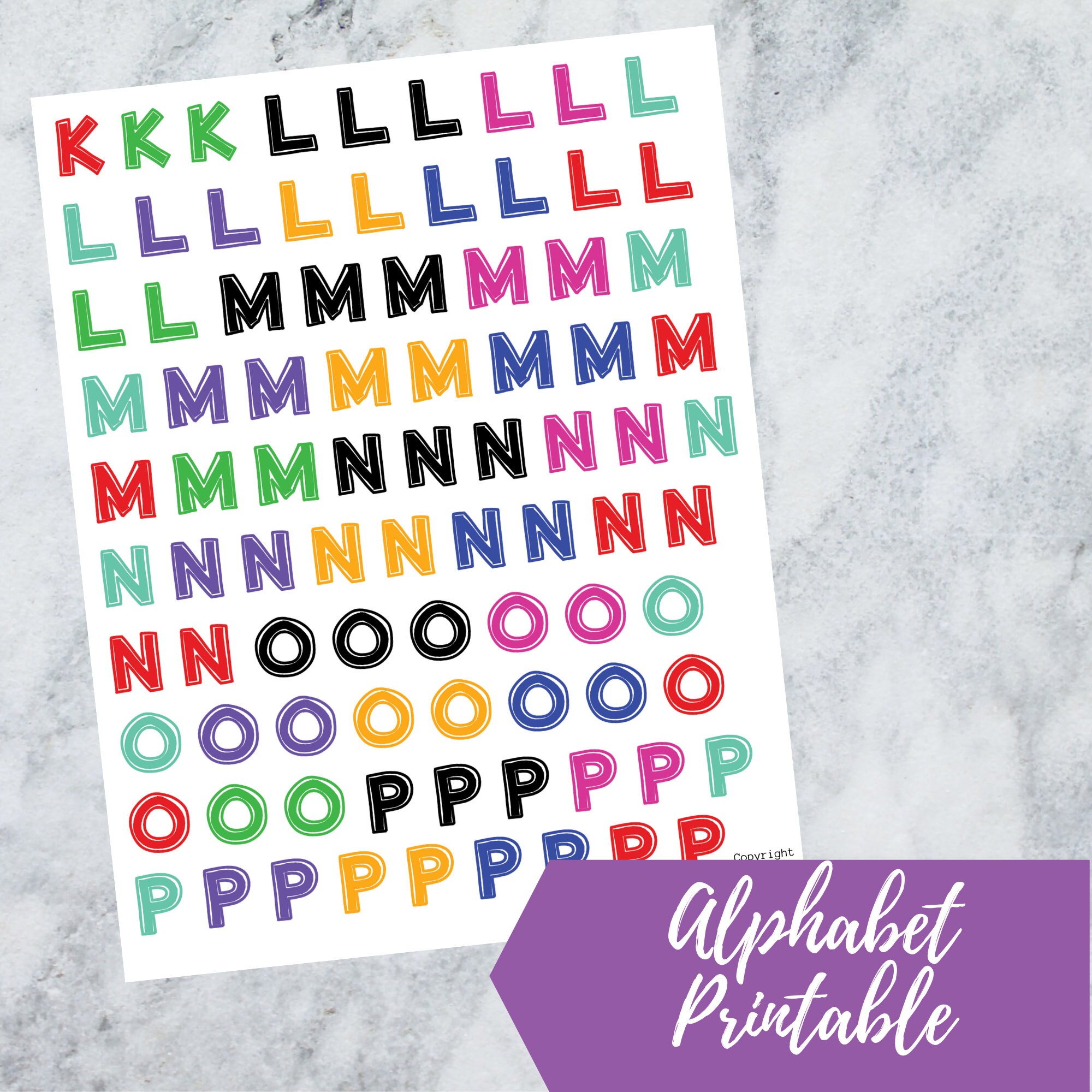 Alphabet Journal Printable Journal Printable Alphabet Printable Journal ...