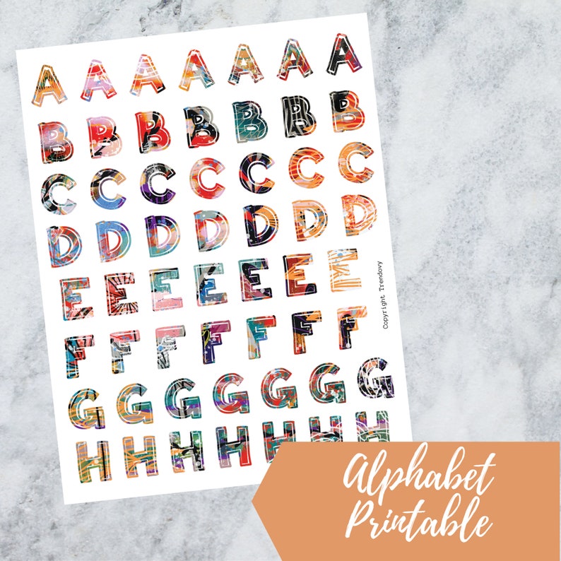 Alphabet Journal Printable Journal Printable Alphabet Printable Journal ...