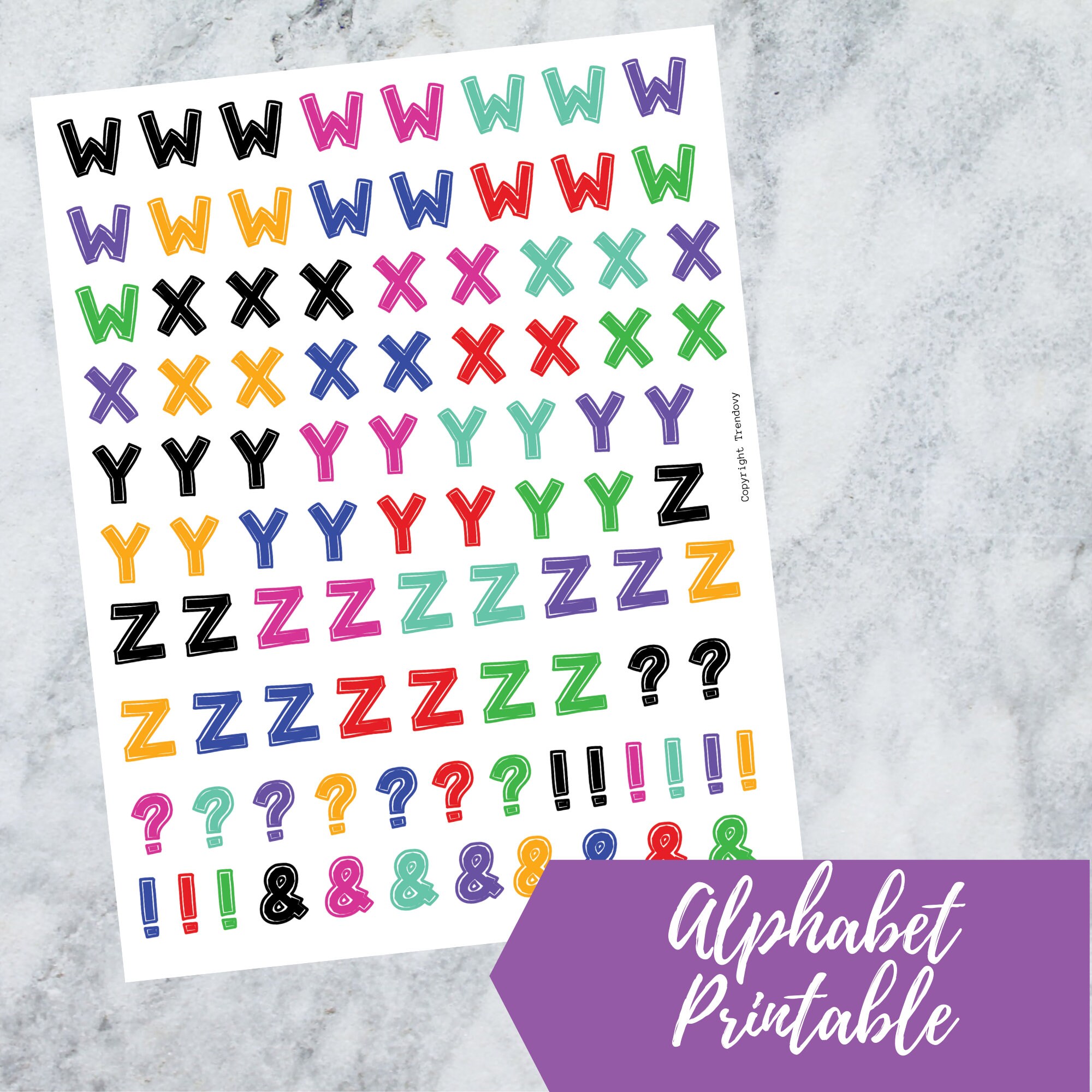 Alphabet Journal Printable Journal Printable Alphabet Printable Journal ...