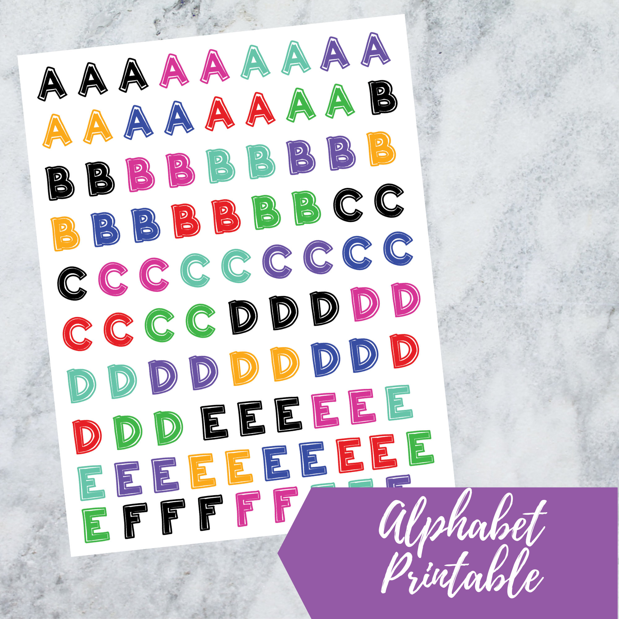 Alphabet Journal Printable Journal Printable Alphabet Printable Journal ...
