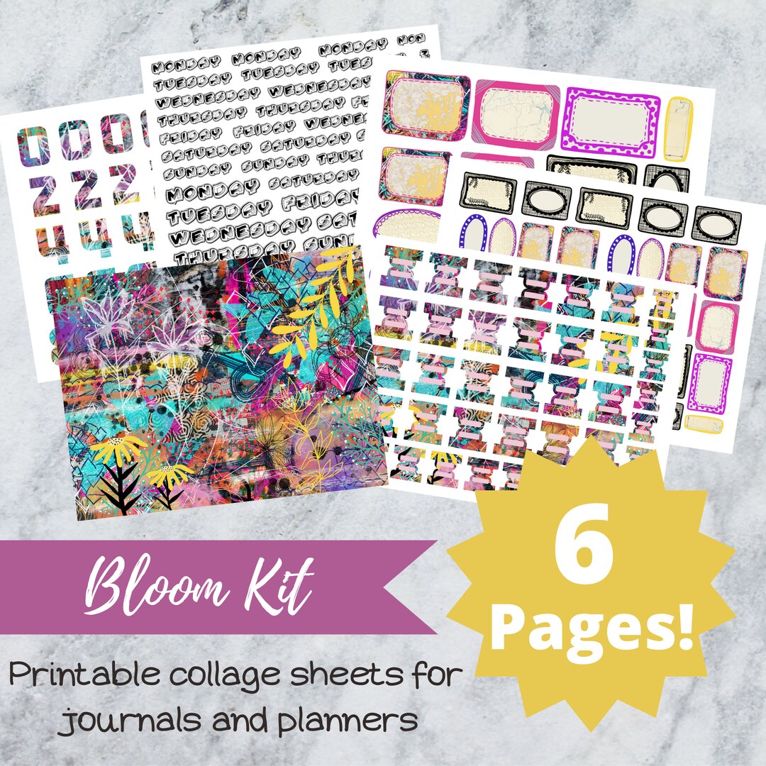 Journal Printable Journaling Printable Dates Printable Journal Tabs ...